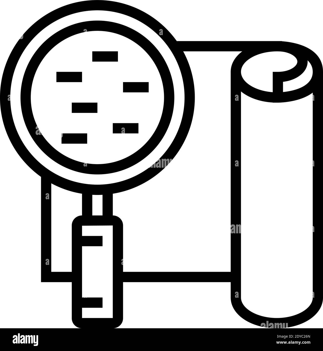 smooth wallpaper line icon vector illustration Stock Vector Image & Art ...