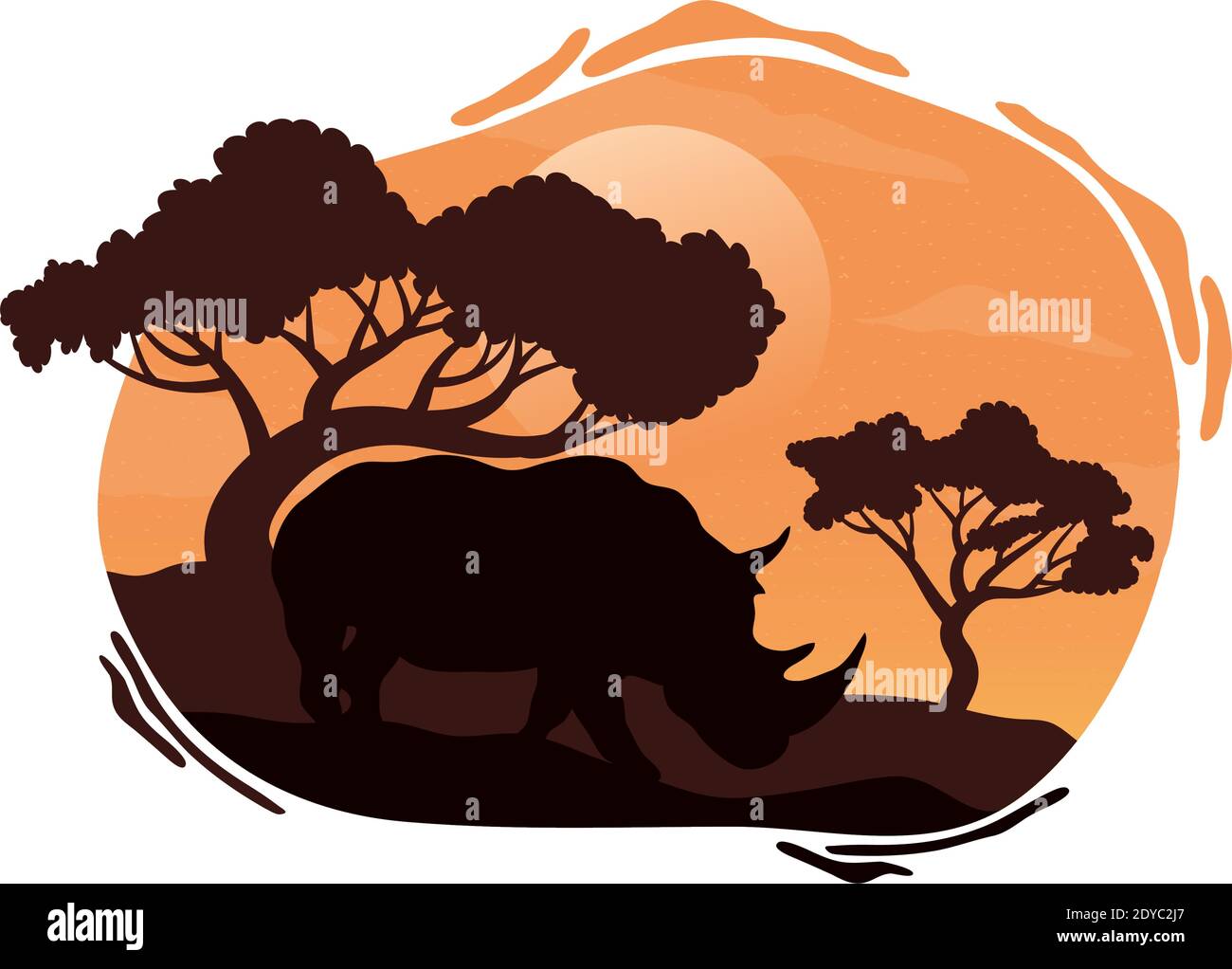 Rhinoceronte Stock Vector Images - Alamy