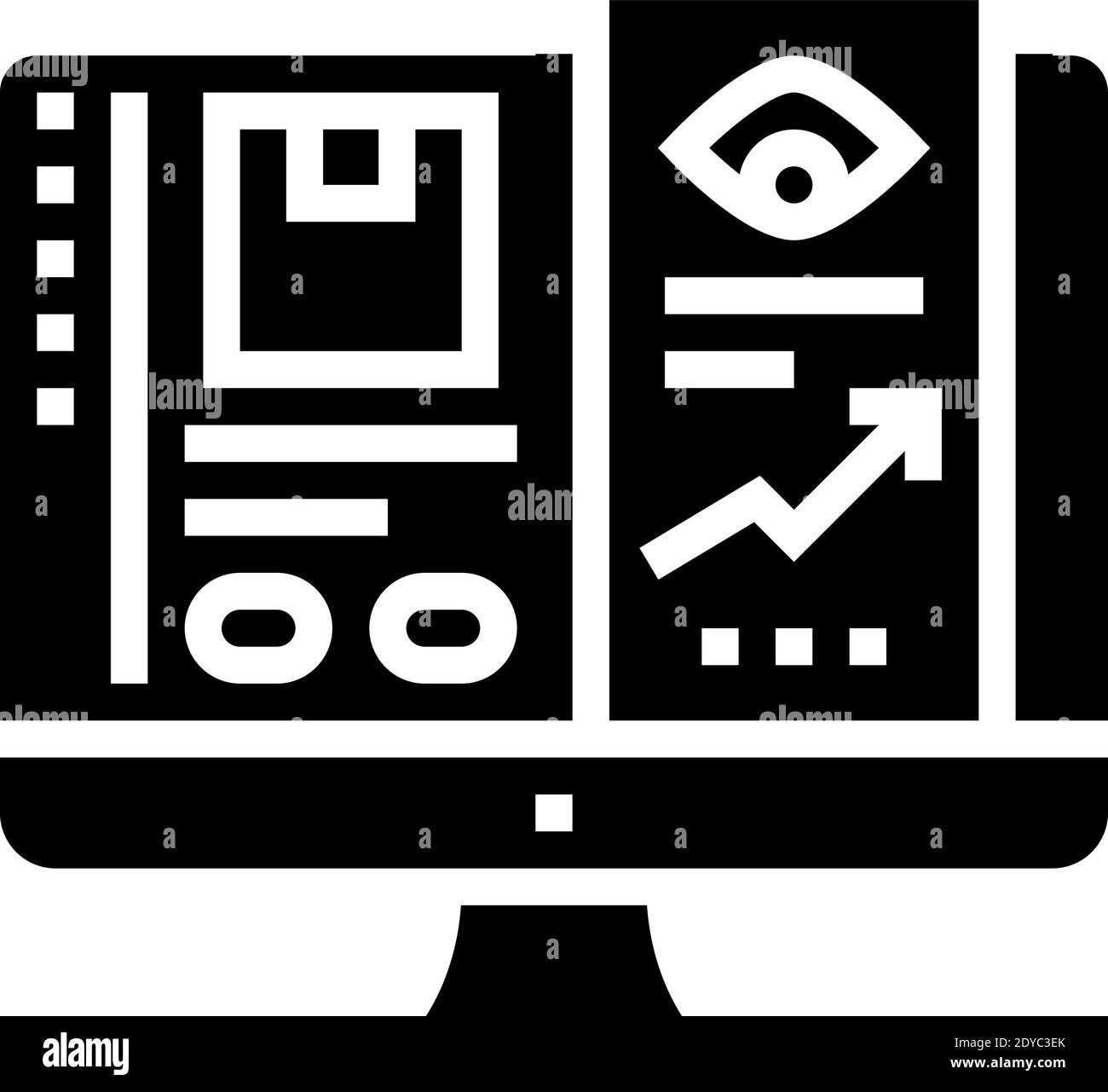 online review glyph icon vector illustration Stock Vector Image & Art ...