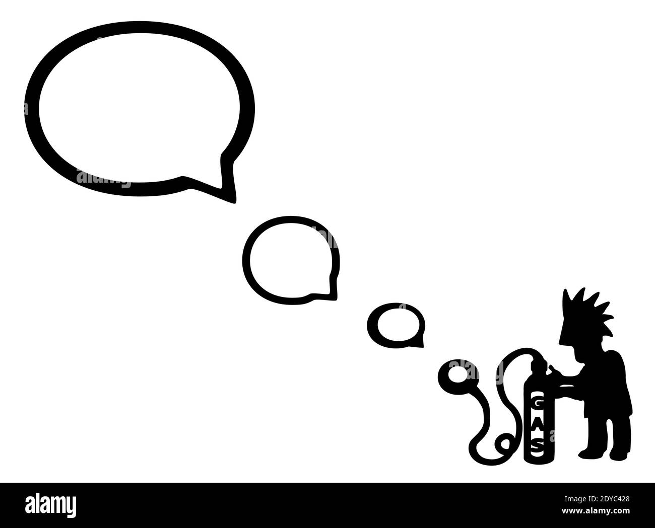 Inflating hot air balloon Stock Vector Images - Alamy