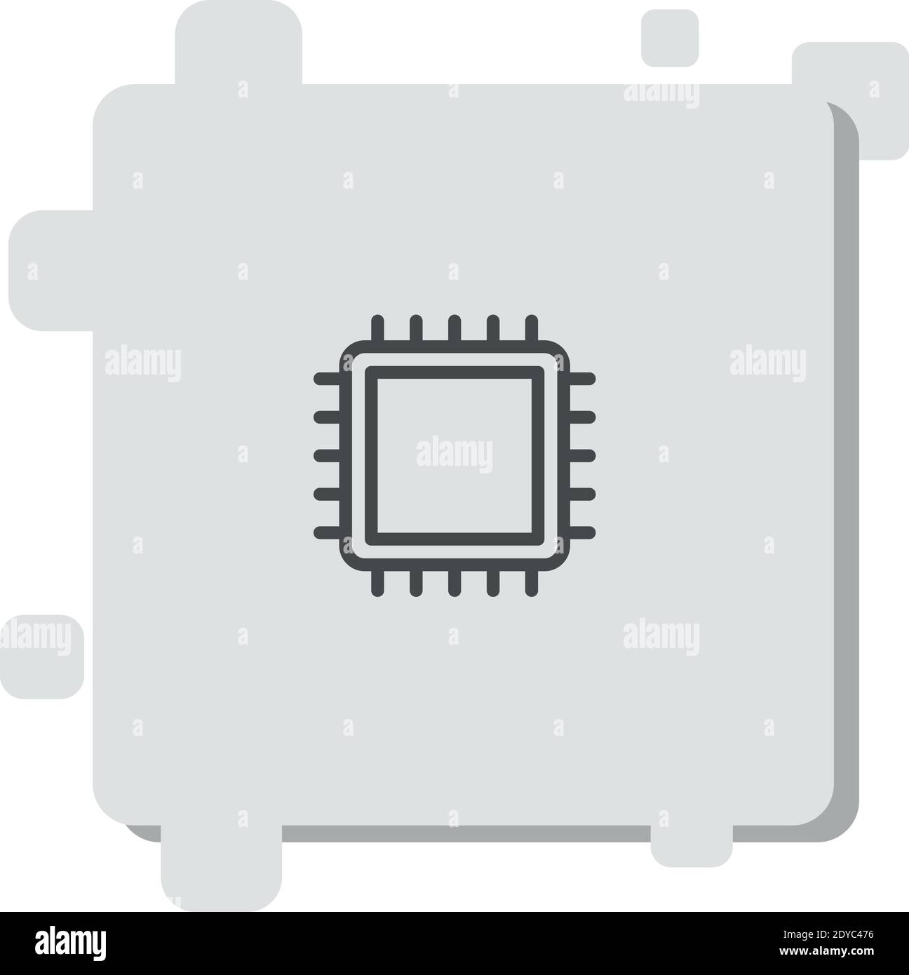 processor vector icon modern simple vector illustration Stock Vector ...