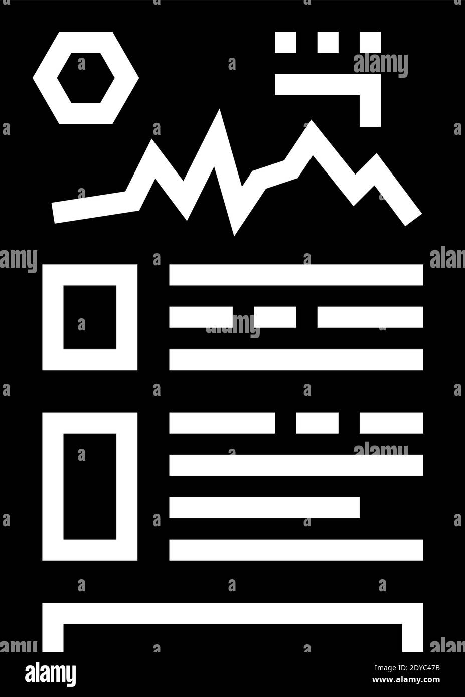 sales report glyph icon vector illustration Stock Vector Image & Art ...