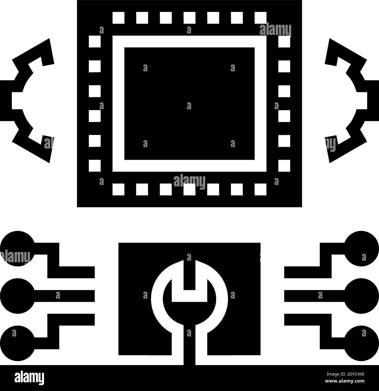 engineering system glyph icon vector illustration Stock Vector Image & Art - Alamy
