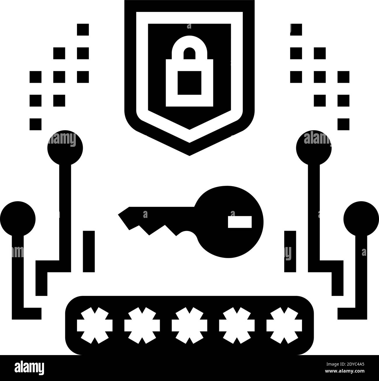 security system glyph icon vector illustration Stock Vector Image & Art ...