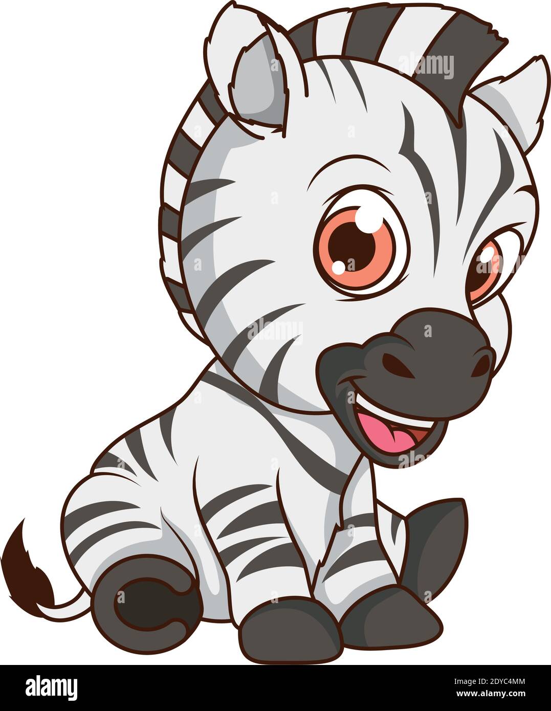 Cute Baby Animated Zebras