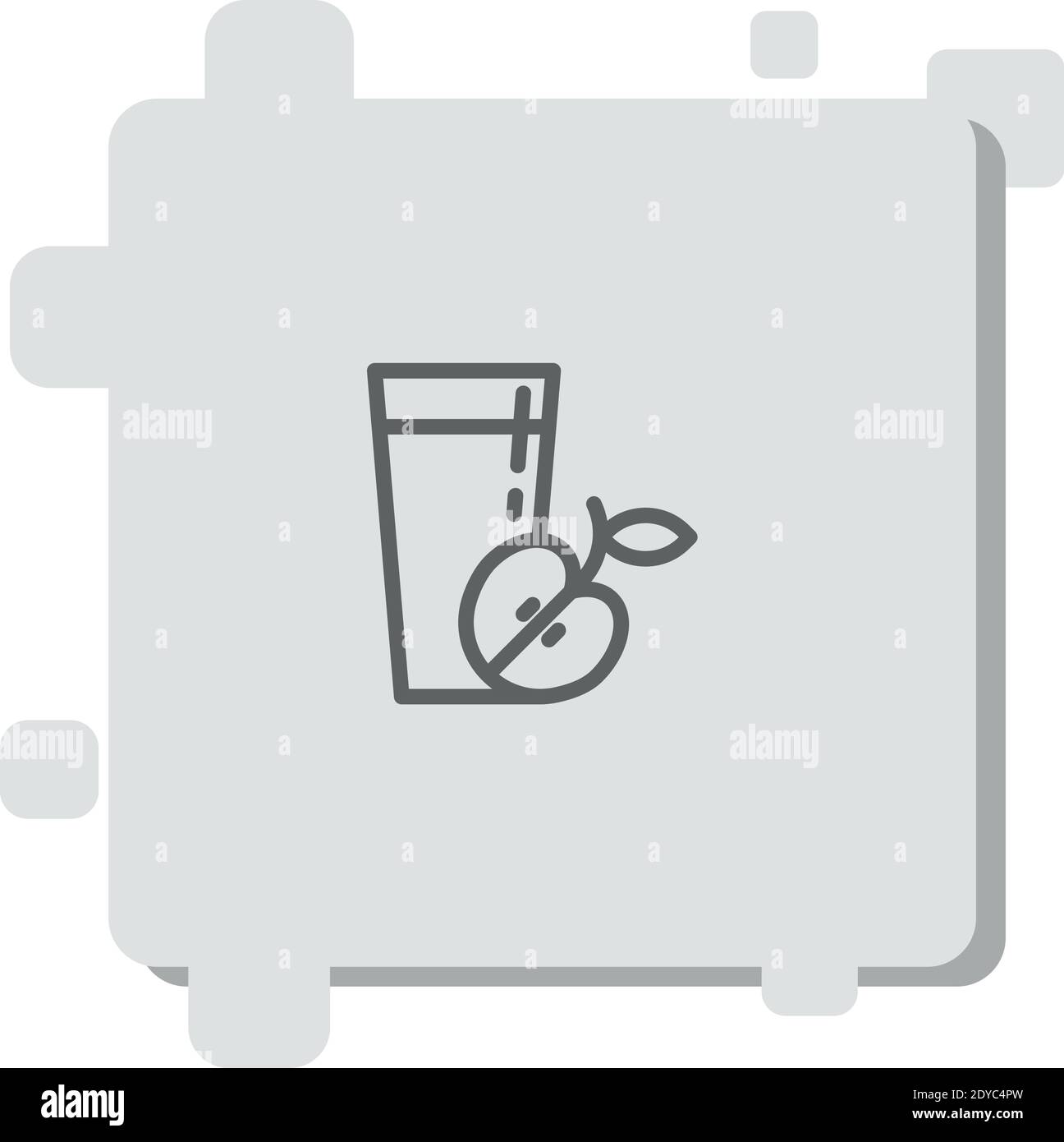 fresh juice vector icon modern simple vector illustration Stock Vector ...