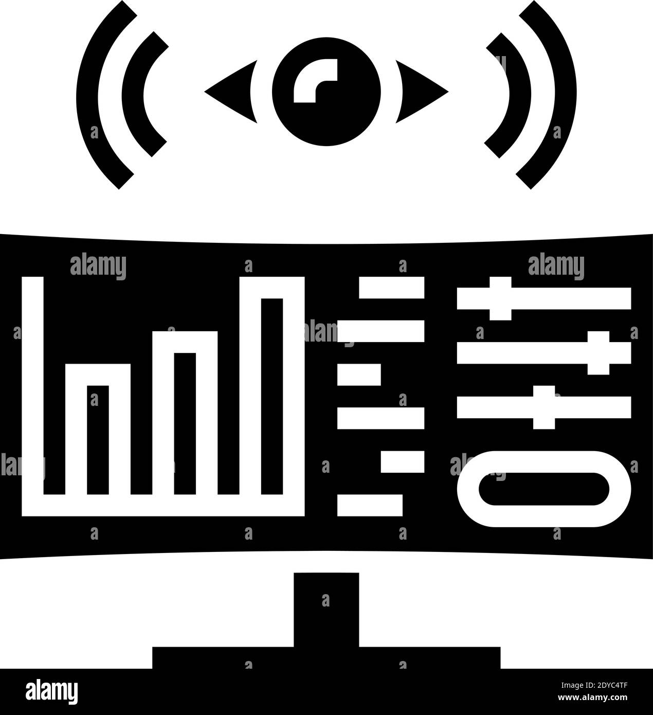 monitoring system glyph icon vector illustration Stock Vector Image ... monitoring system glyph icon vector illustration Stock Vector Image ...