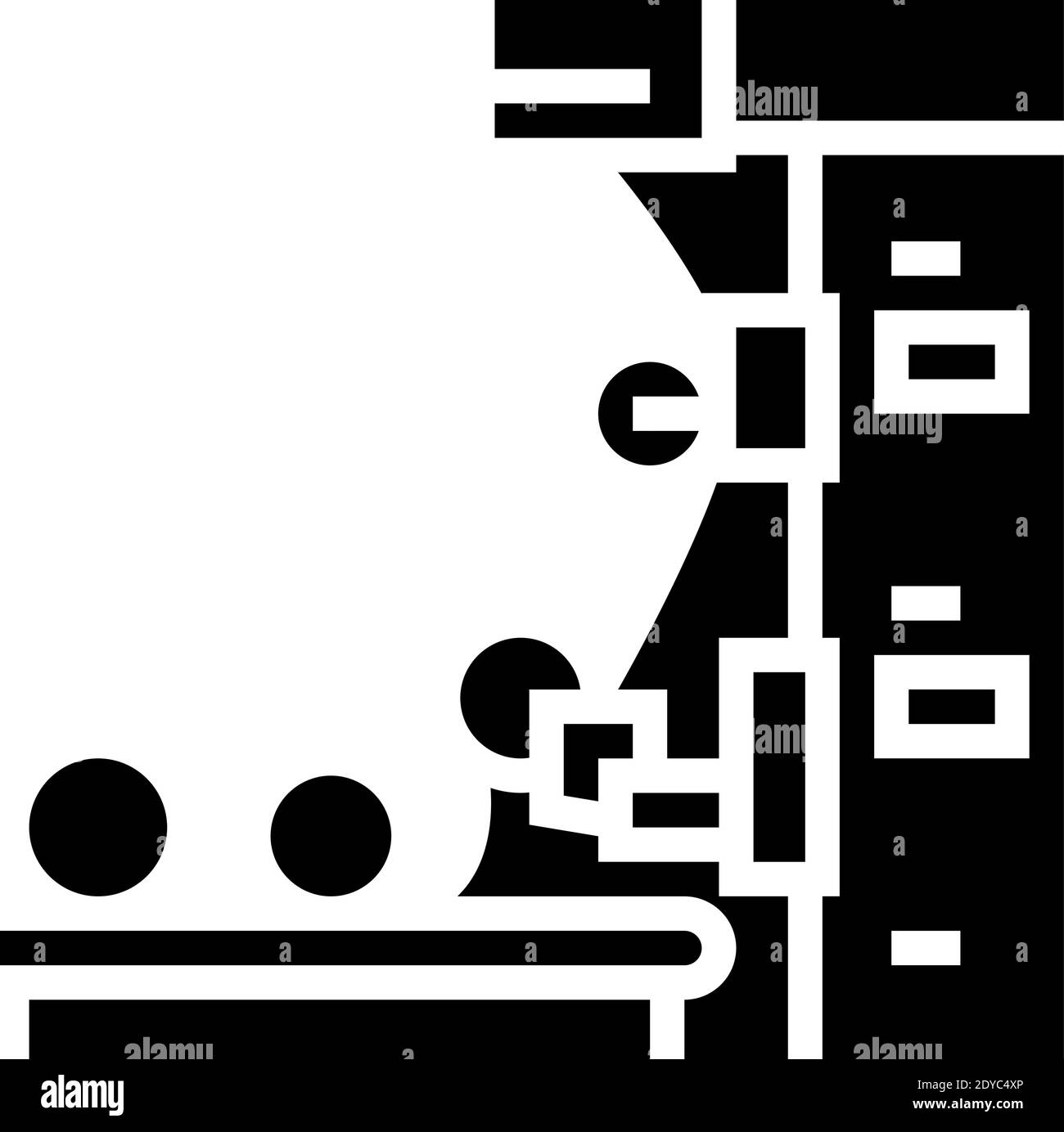 production wallpaper glyph icon vector illustration Stock Vector Image ...