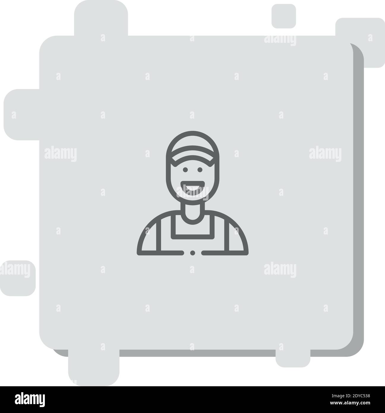 clerk vector icon modern simple vector illustration Stock Vector Image ...