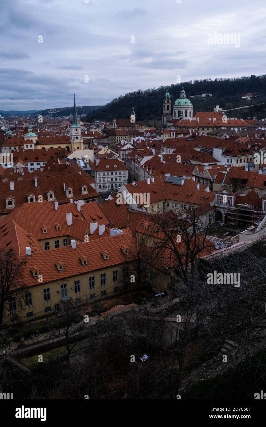 Ilustration of Prague, capital of the Czech Republic. Ilustration de ...