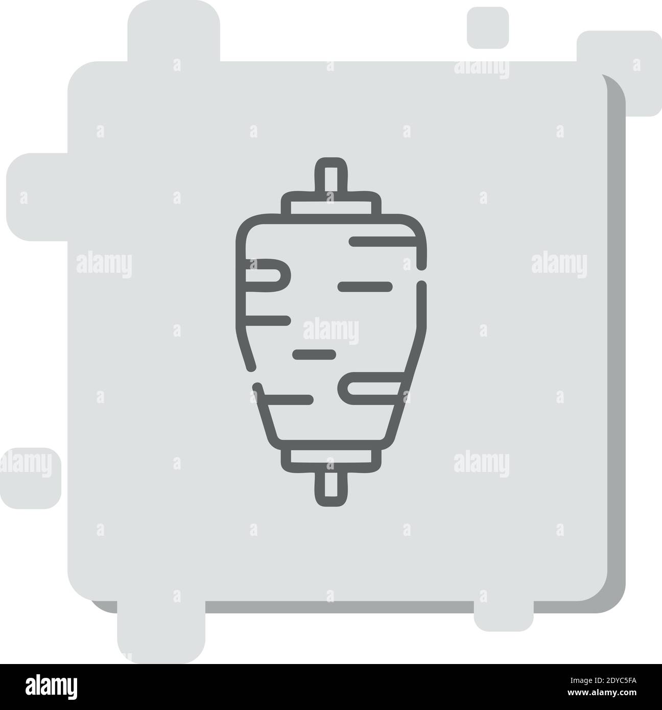 kebab vector icon modern simple vector illustration Stock Vector Image ...