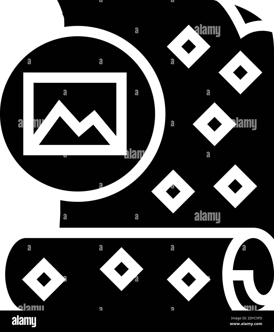 photo wallpaper glyph icon vector illustration Stock Vector Image & Art ...