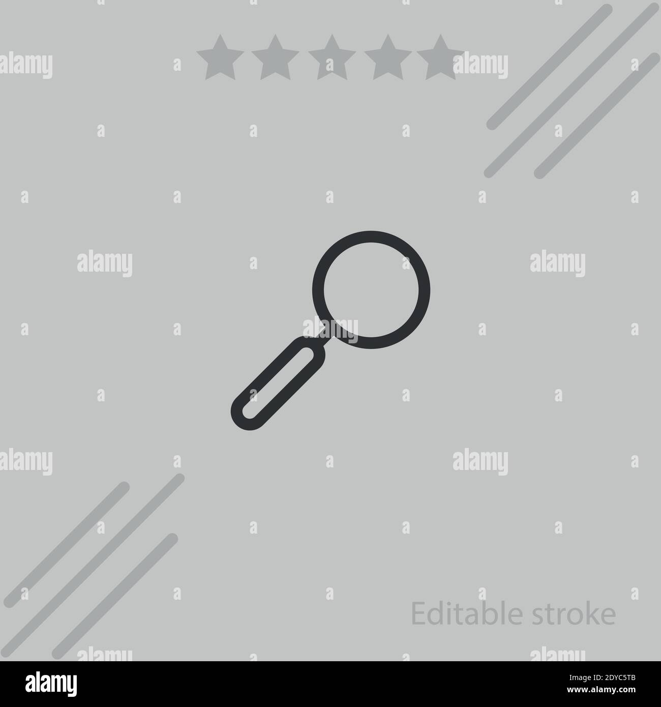 loupe vector icon modern simple vector illustration Stock Vector Image ...