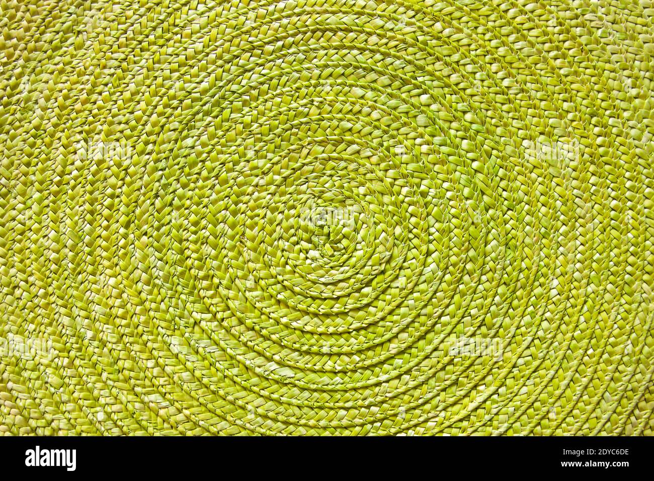 Green place mat wicker texture background Stock Photo - Alamy