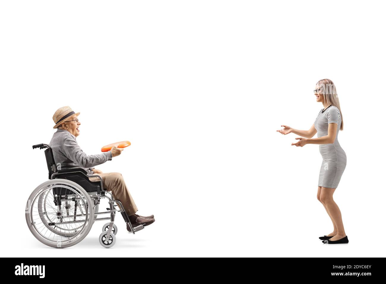 Happy disabled young man in Cut Out Stock Images & Pictures - Alamy