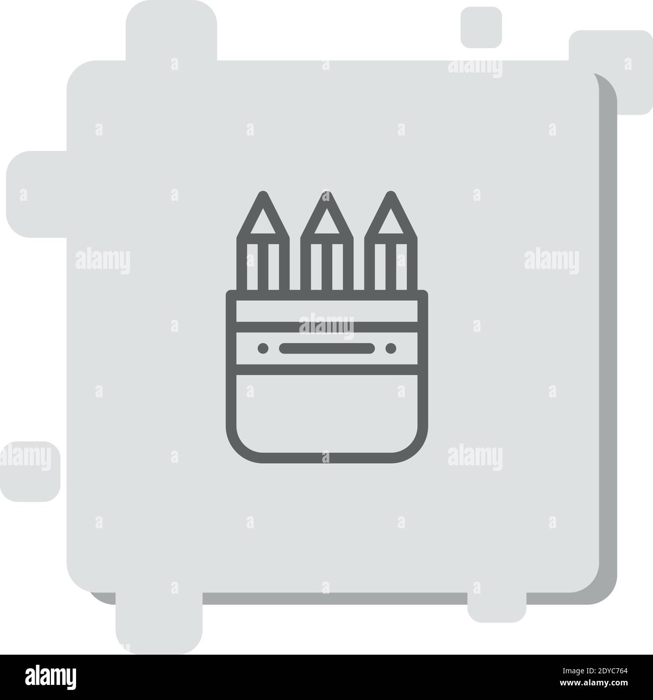 pencil box vector icon modern simple vector illustration Stock Vector ...