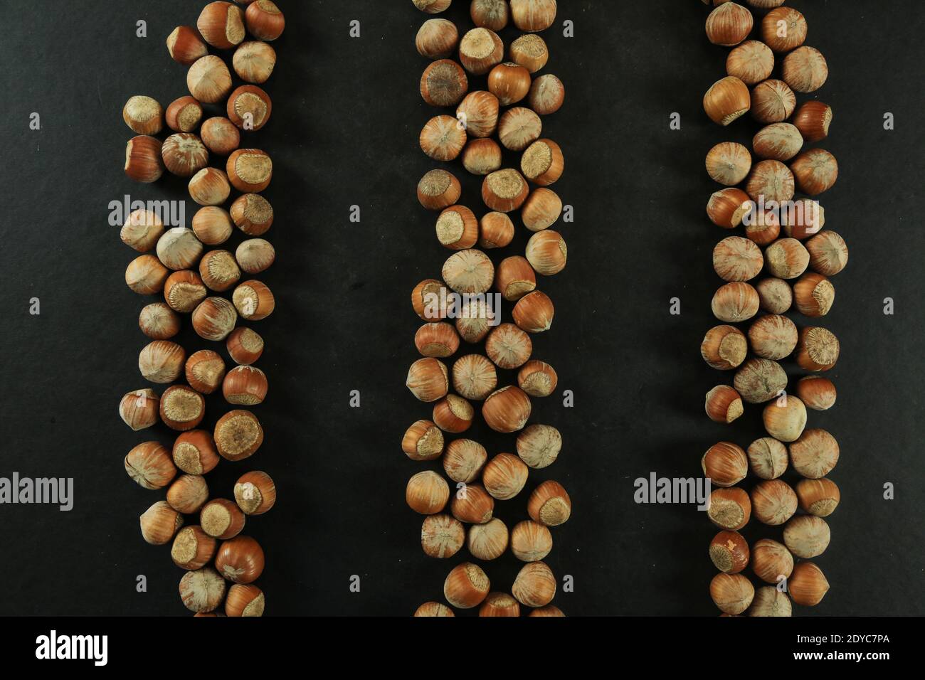 Hazelnuts on wooden backdrop. Hazelnut background. High quality photo ...