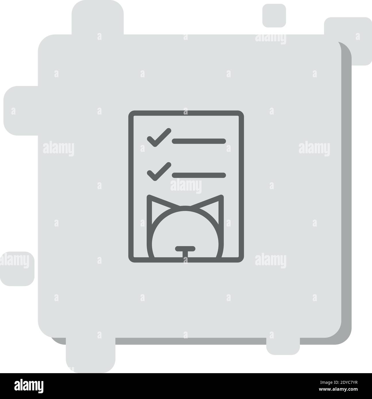 cat health list vector icon modern simple vector illustration Stock ...