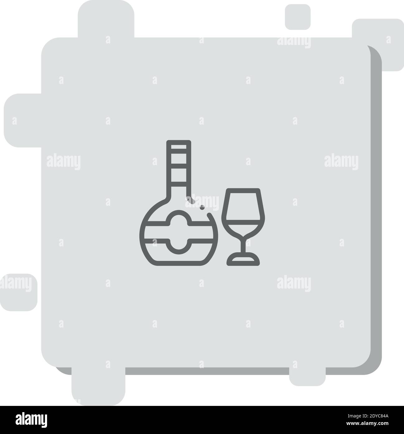 brandy vector icon modern simple vector illustration Stock Vector Image ...
