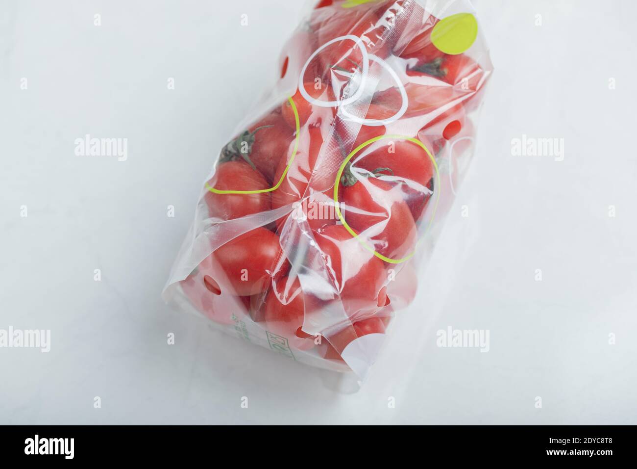 Close up photo of fresh cherry package Stock Photo - Alamy
