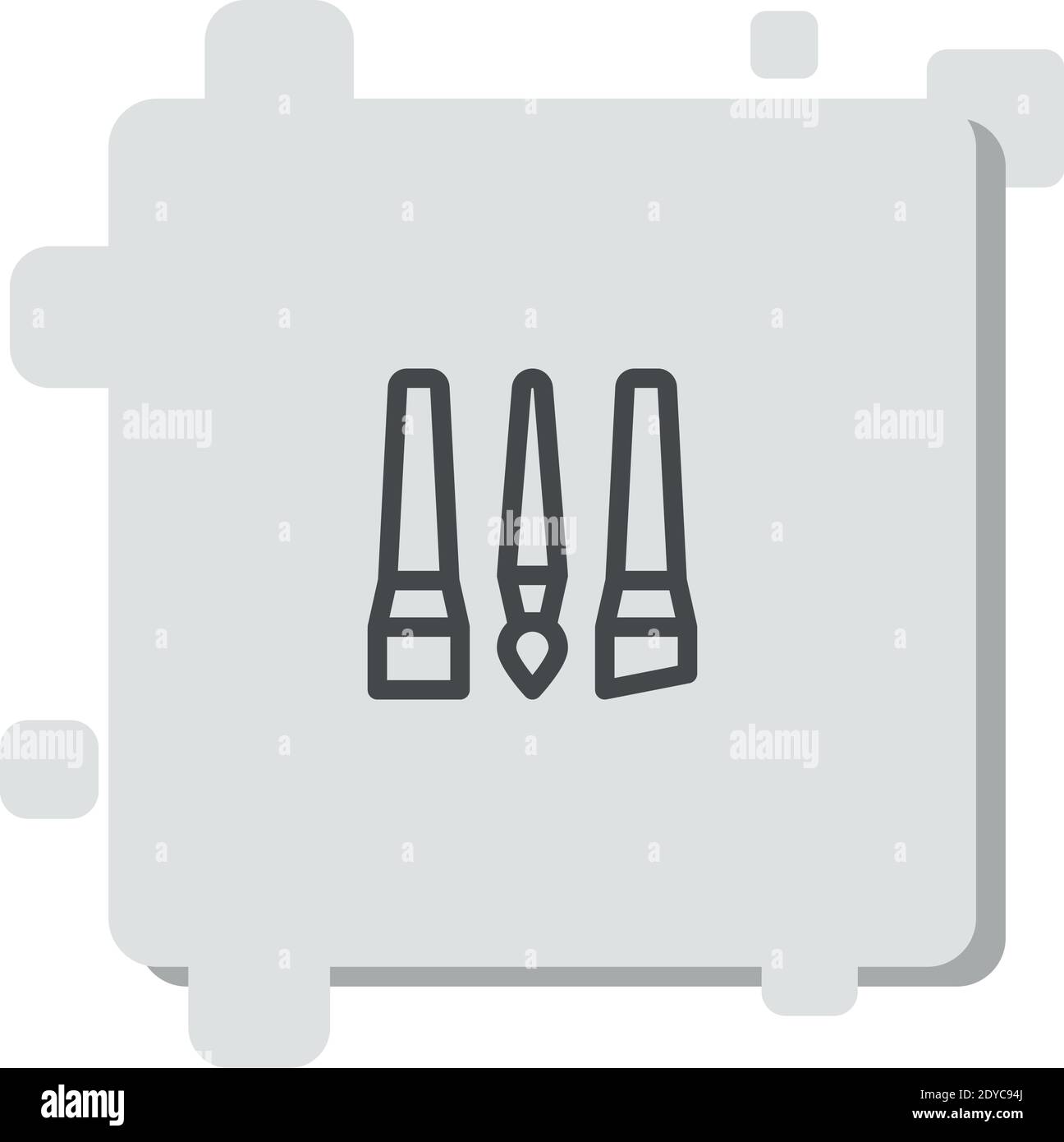 brush vector icon modern simple vector illustration Stock Vector Image ...