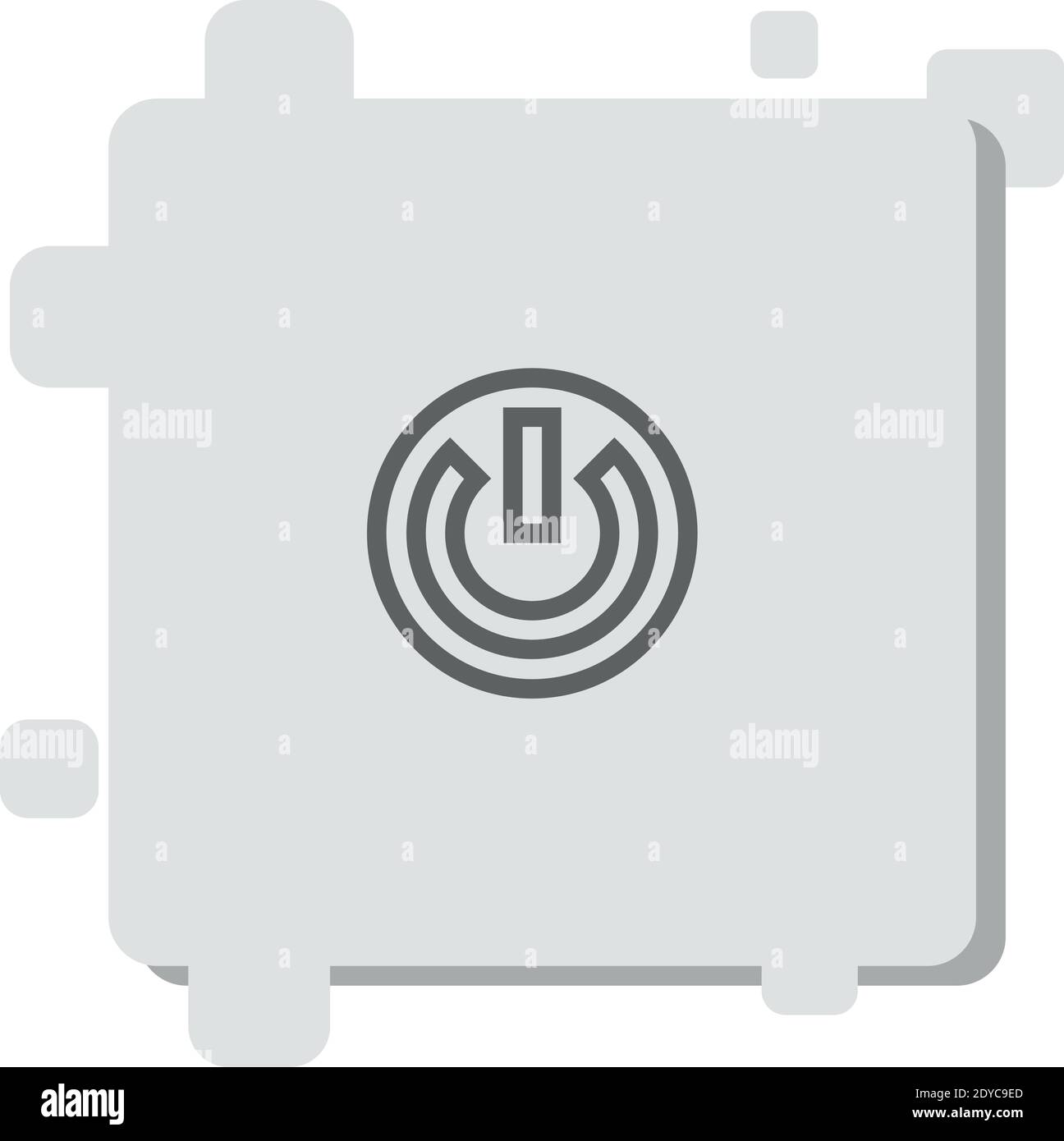 power button vector icon modern simple vector illustration Stock Vector ...