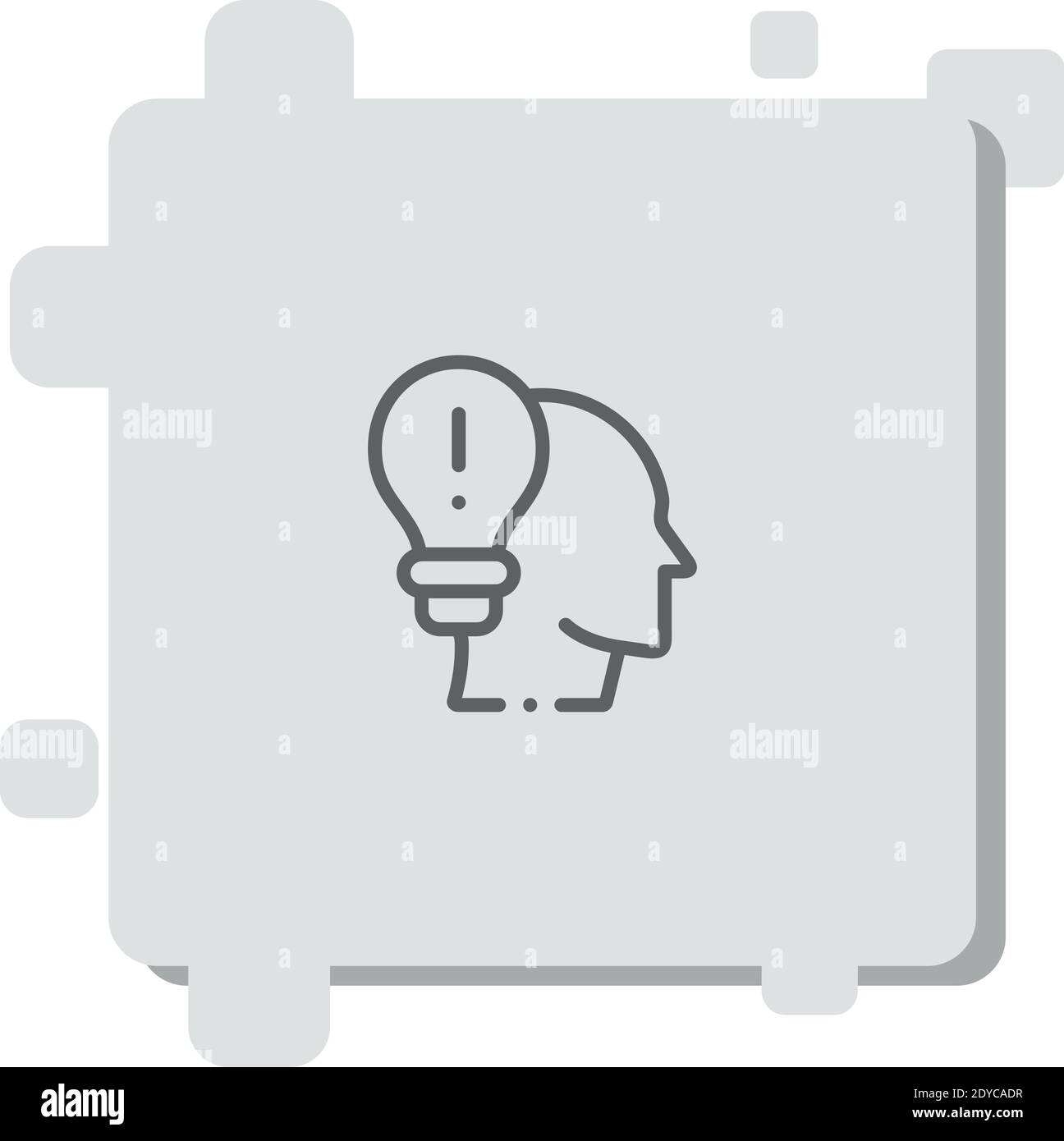 thinking vector icon modern simple vector illustration Stock Vector ...