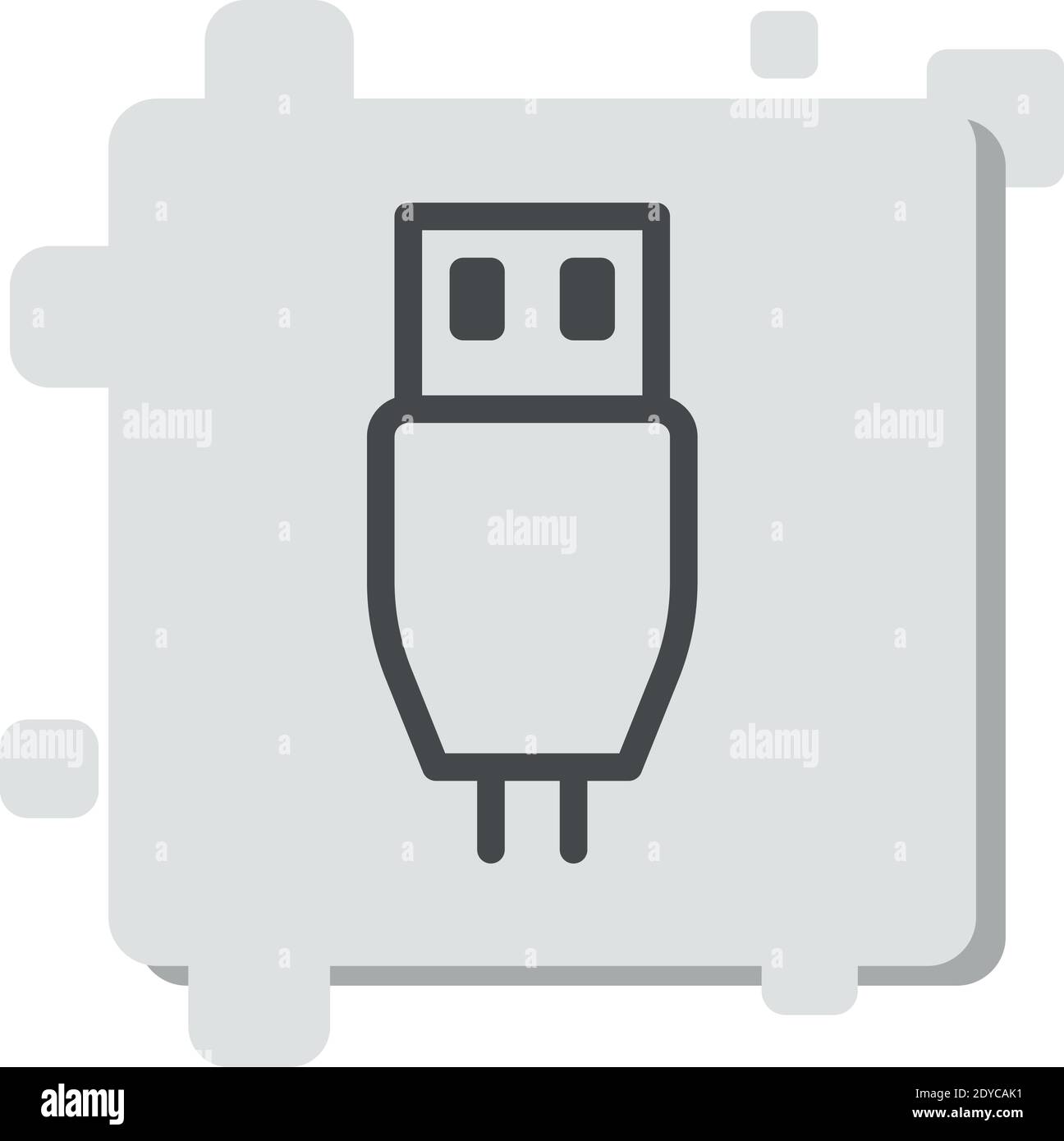 usb cable vector icon modern simple vector illustration Stock Vector ...
