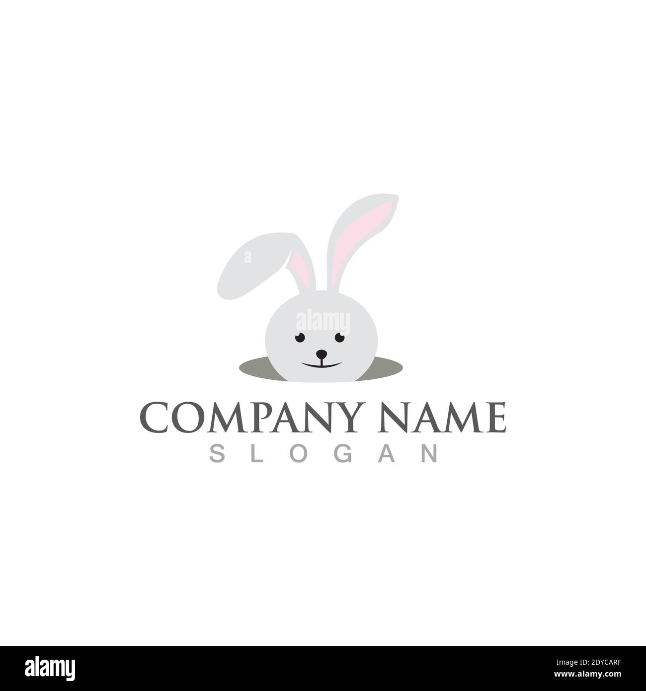 Cute rabbit jump line Stock Vector Images - Alamy