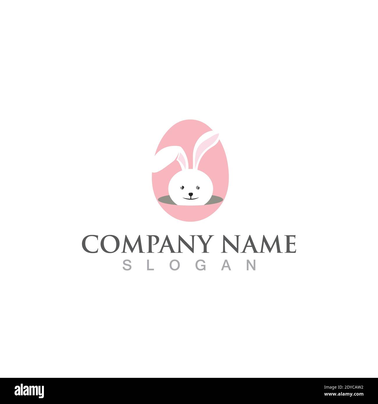 Rabbit with negative space Stock Vector Images - Alamy