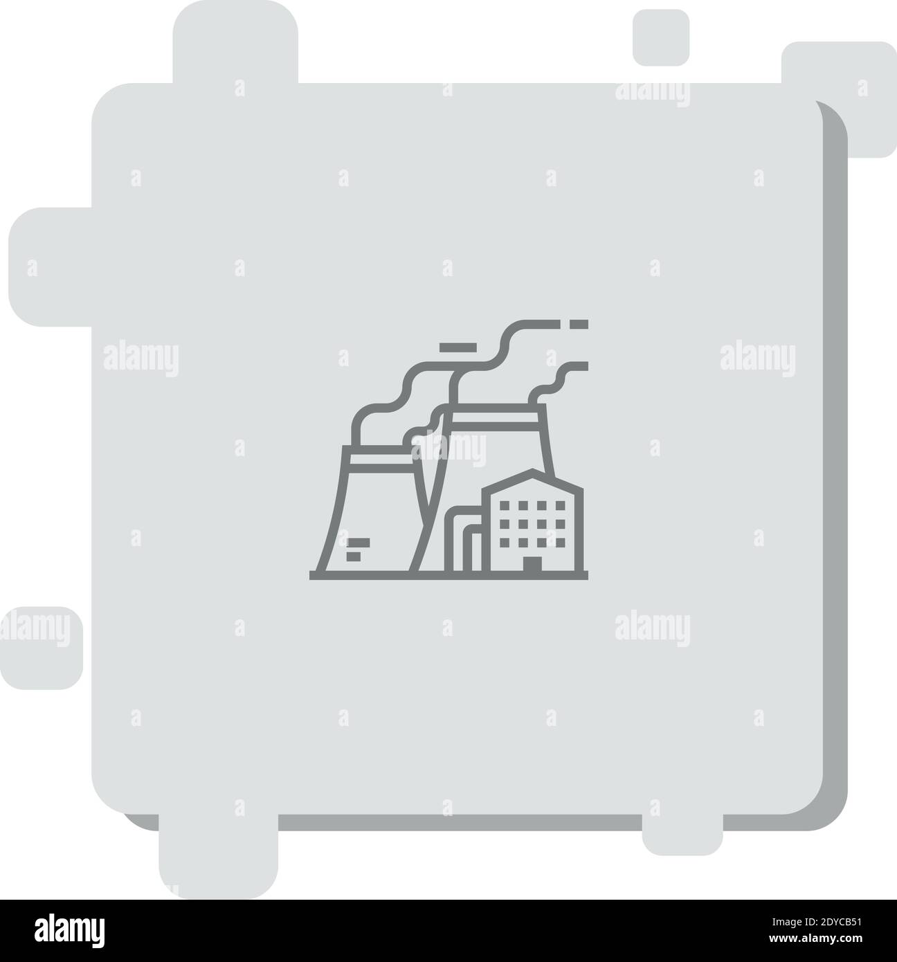 nuclear plant vector icon modern simple vector illustration Stock ...