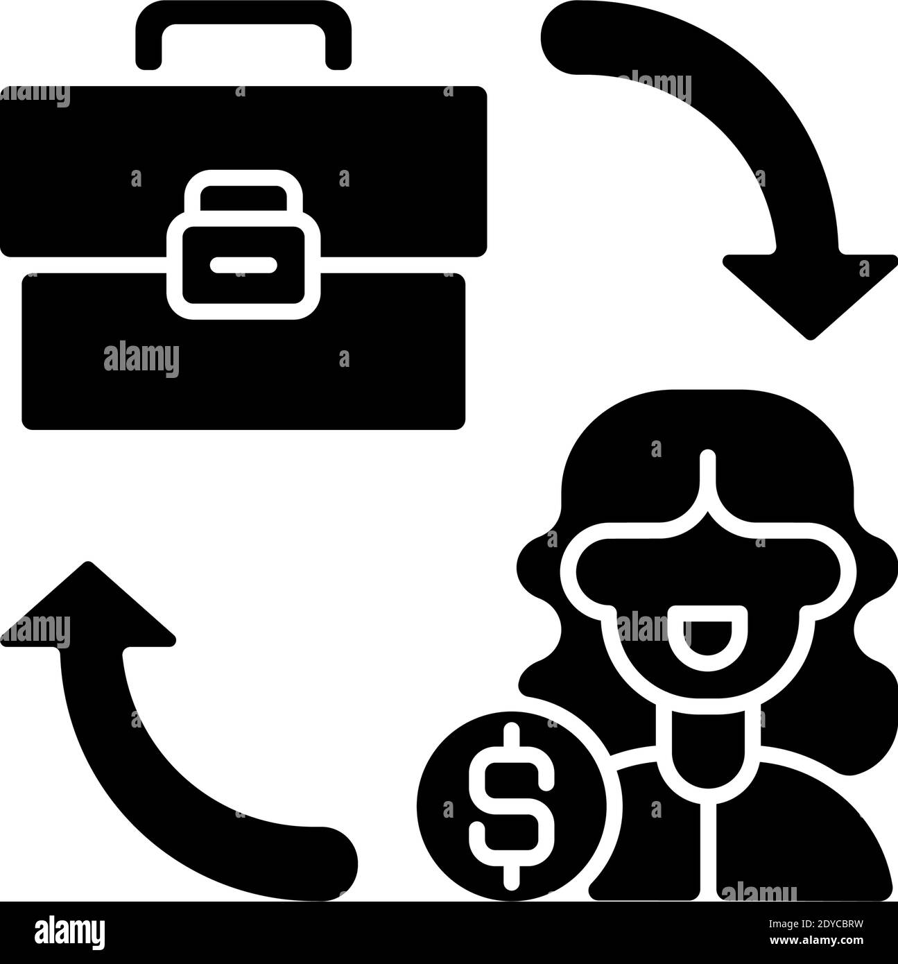 B2c black icon vector hi-res stock photography and images - Alamy