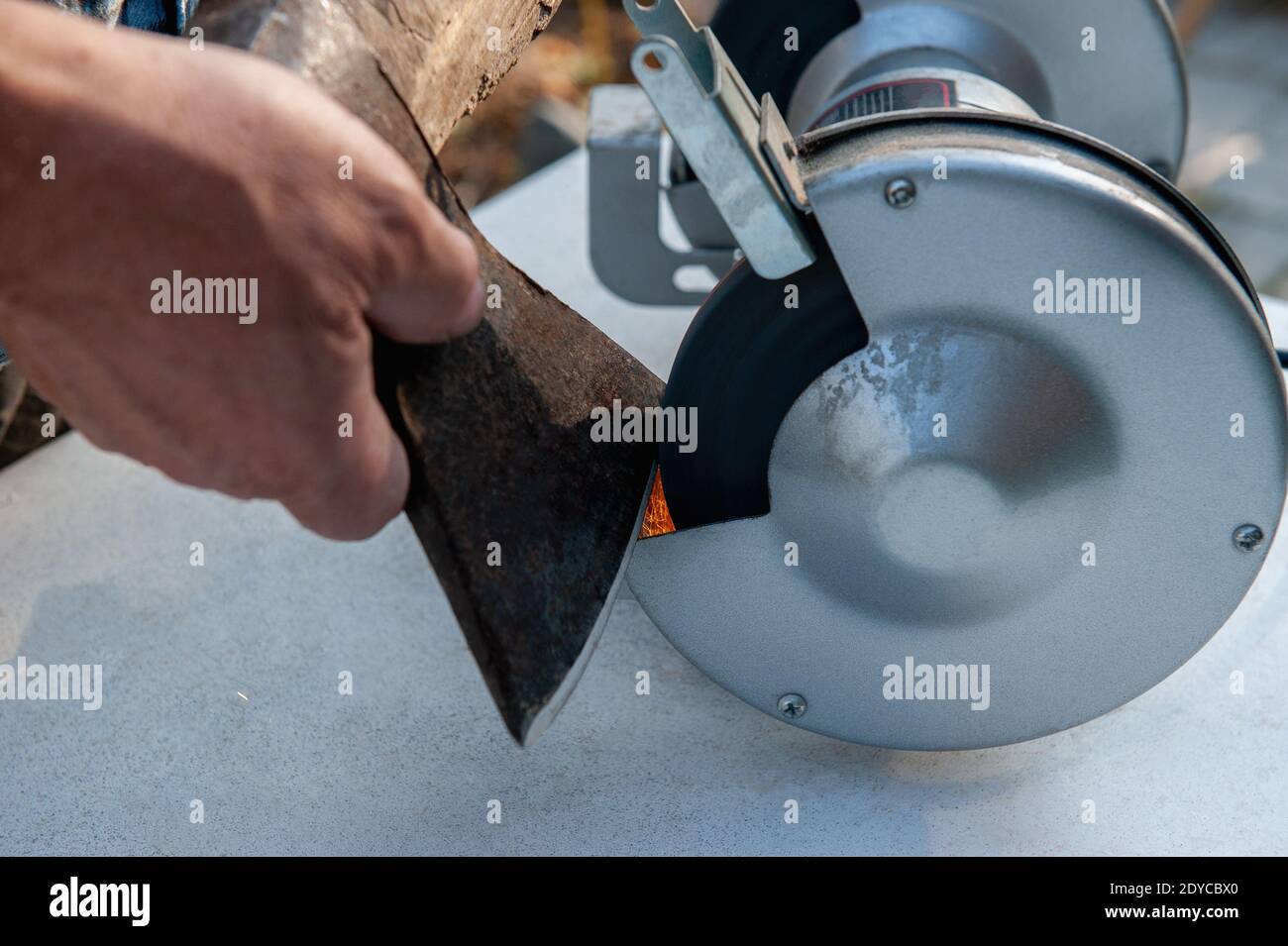 Sharpen your axe hi-res stock photography and images - Alamy