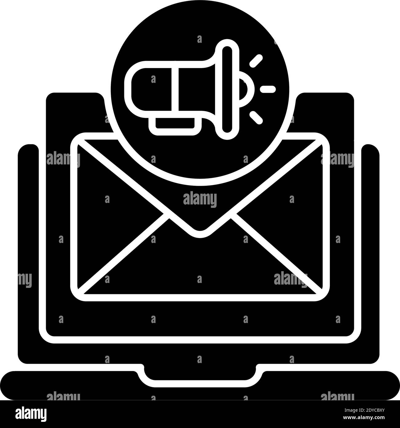Direct message icon Black and White Stock Photos & Images - Alamy