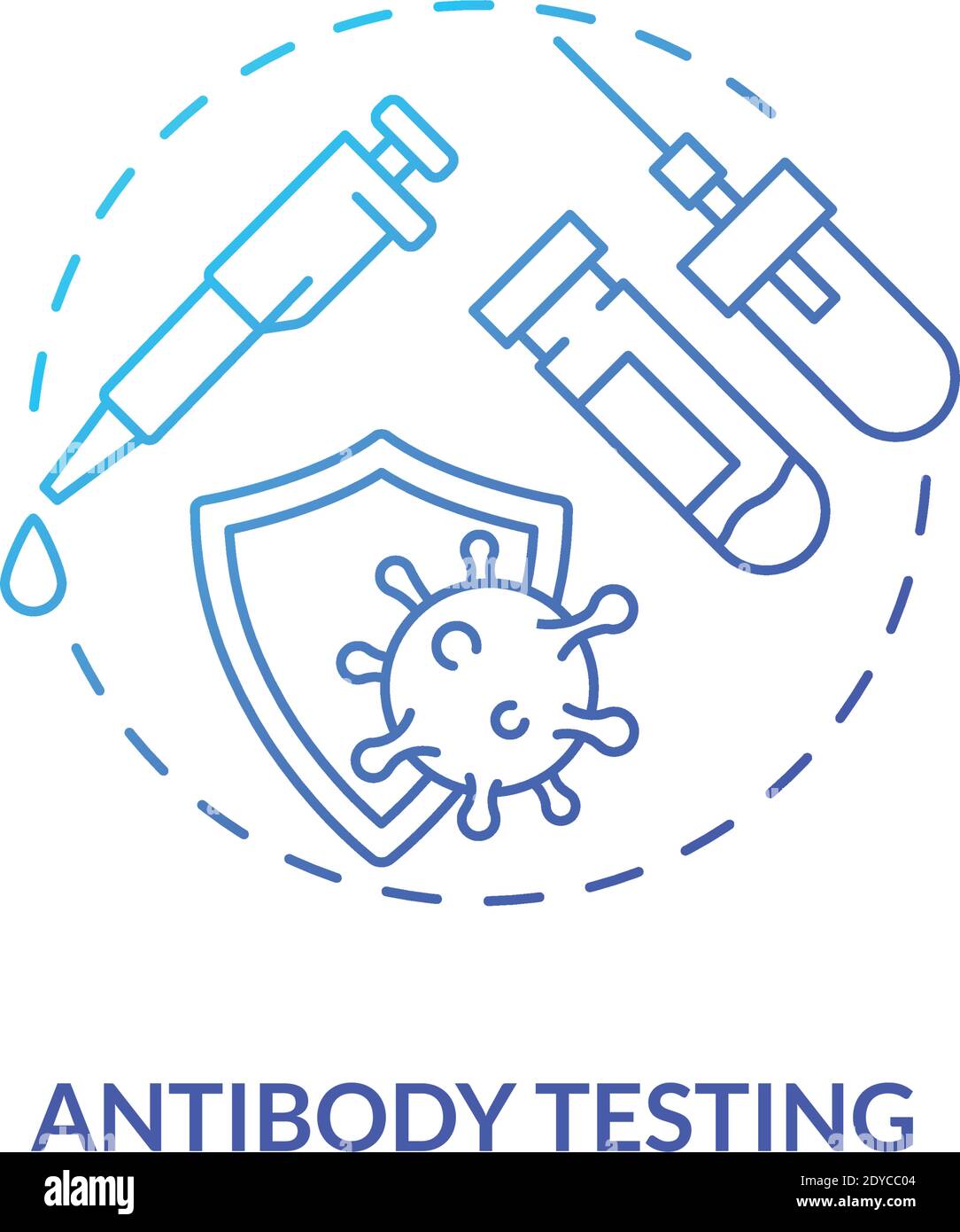 Antibody testing concept icon Stock Vector Image & Art - Alamy