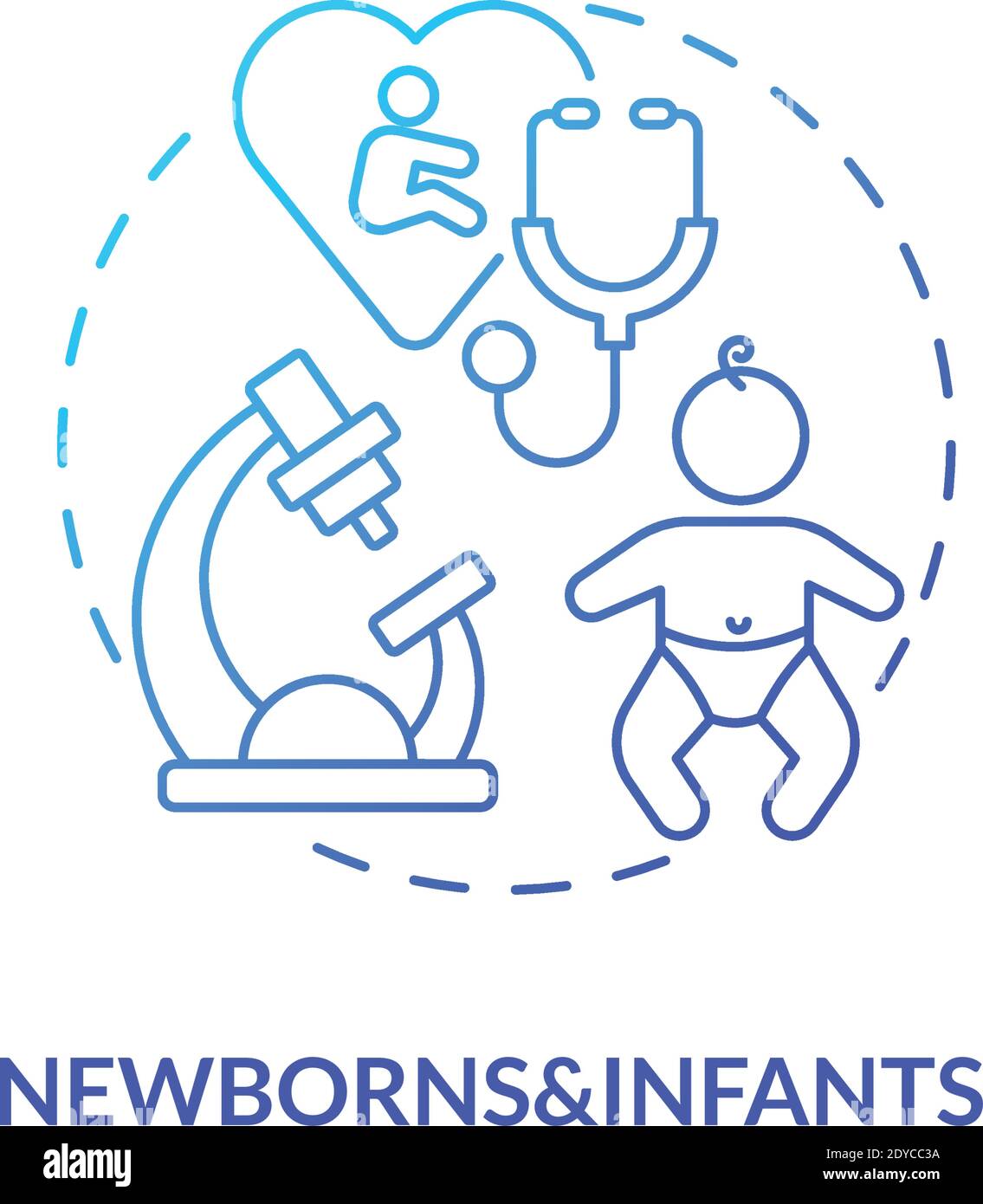 Newborns and infants concept icon Stock Vector Image & Art - Alamy