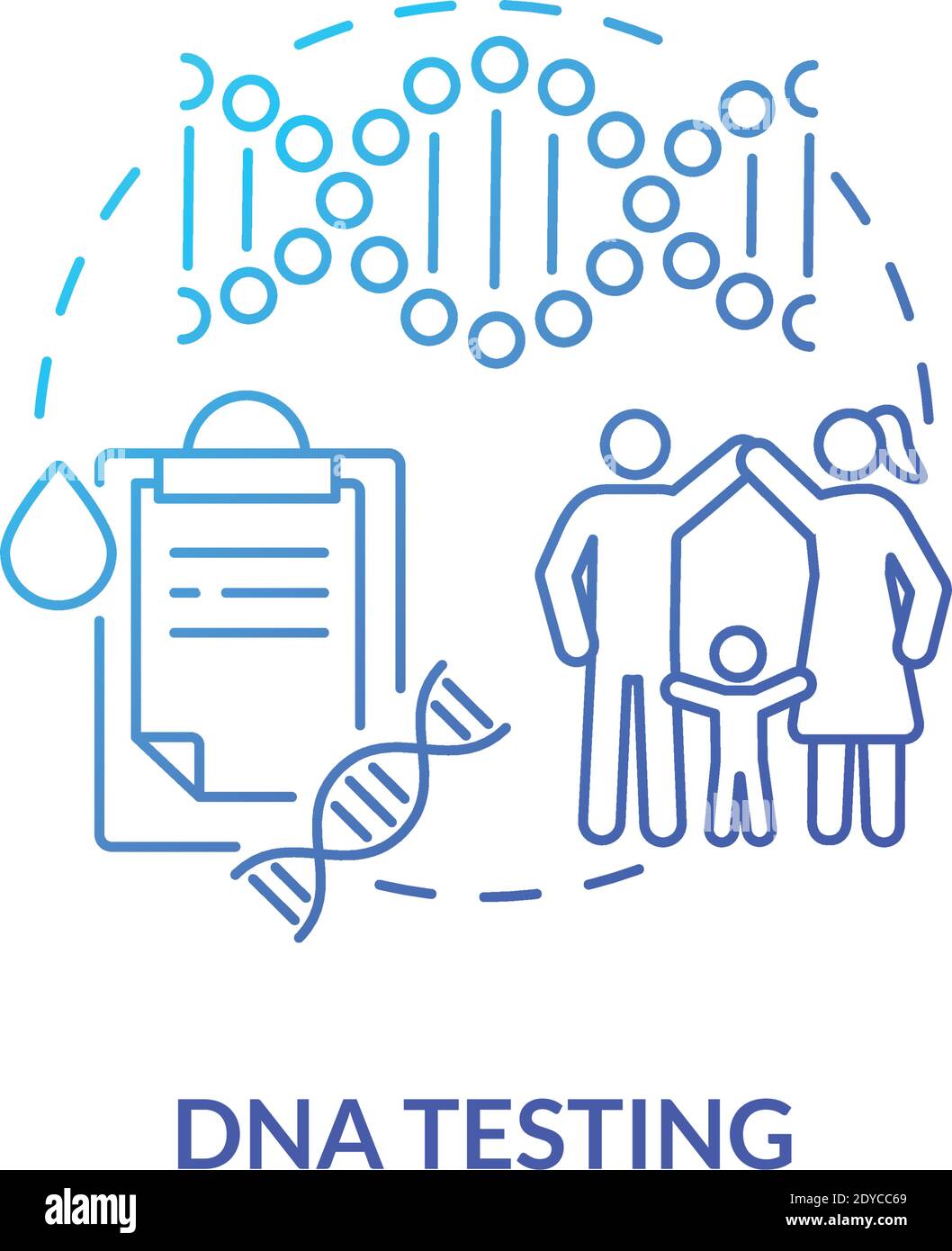 DNA testing concept icon Stock Vector Image & Art - Alamy
