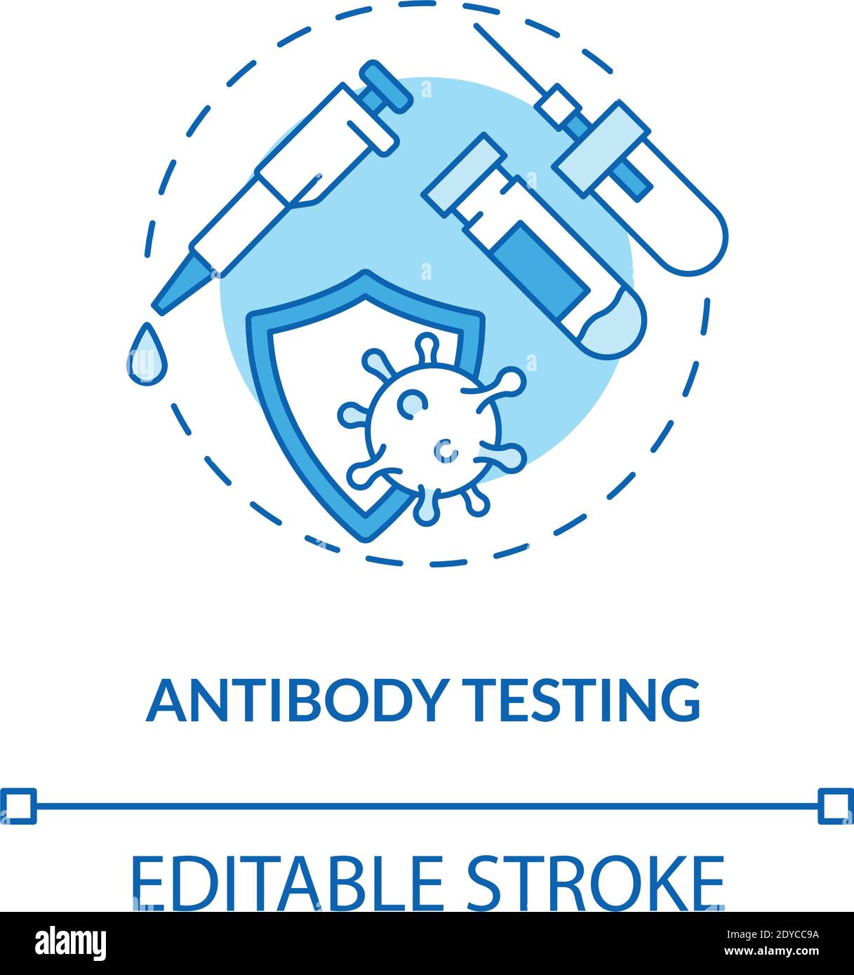 Antibody testing concept icon Stock Vector Image & Art - Alamy
