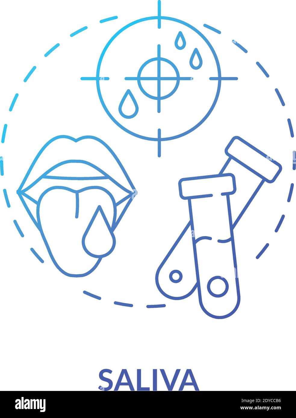 Saliva test Stock Vector Images - Alamy