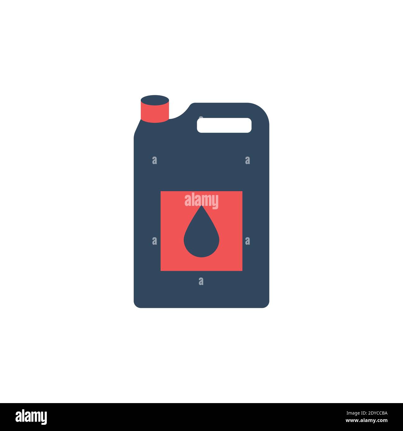 Plastic canister colored vector icon isolated on white background Stock ...