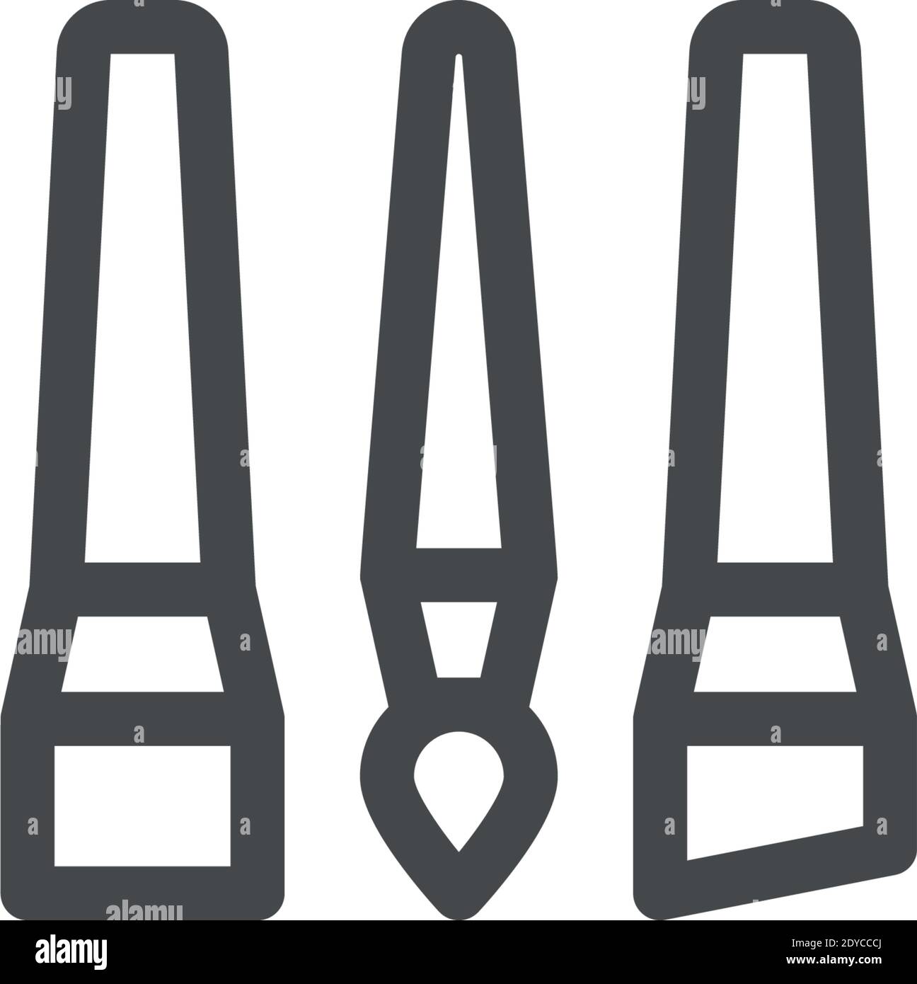 brush vector icon modern simple vector illustration Stock Vector Image ...