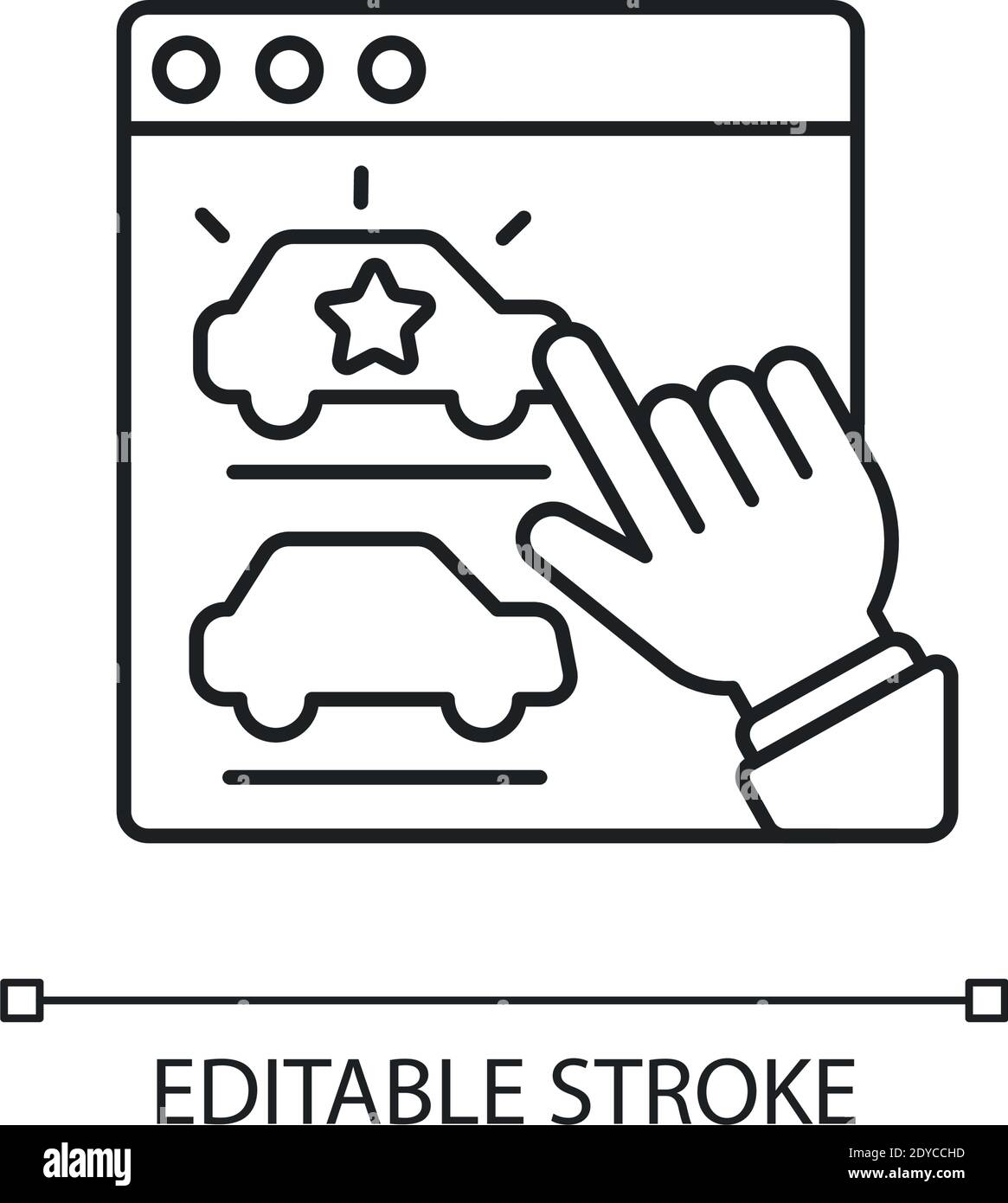 Desirable linear icon Stock Vector Image & Art - Alamy