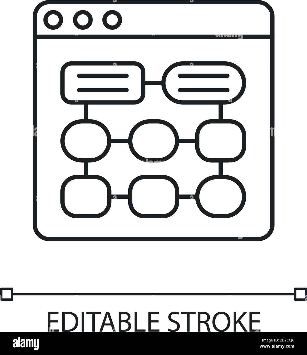 Information architecture linear icon Stock Vector Image & Art - Alamy