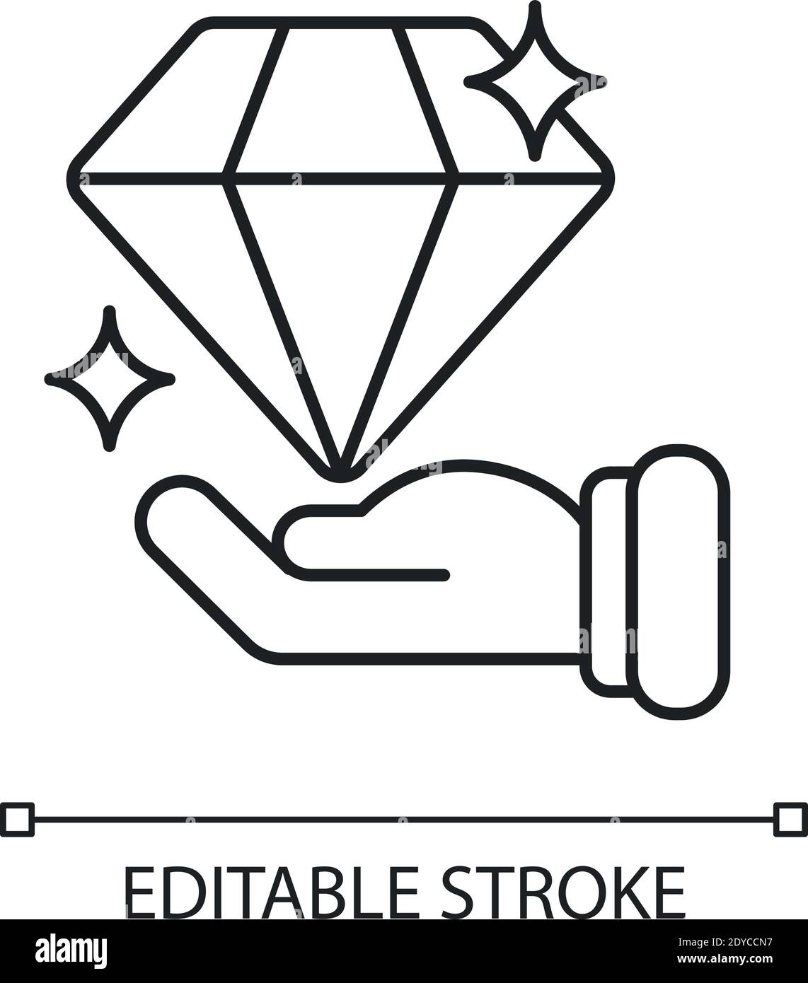 Valuable linear icon Stock Vector Image & Art - Alamy