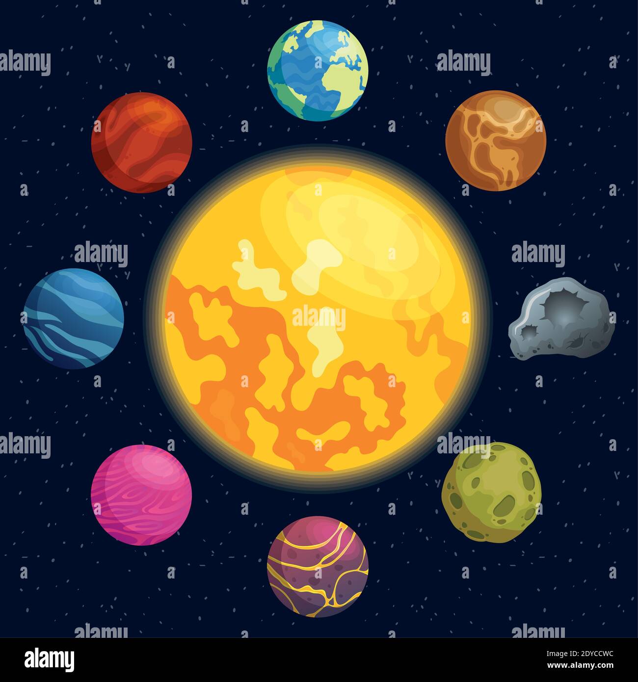 Space around objects Stock Vector Images - Alamy