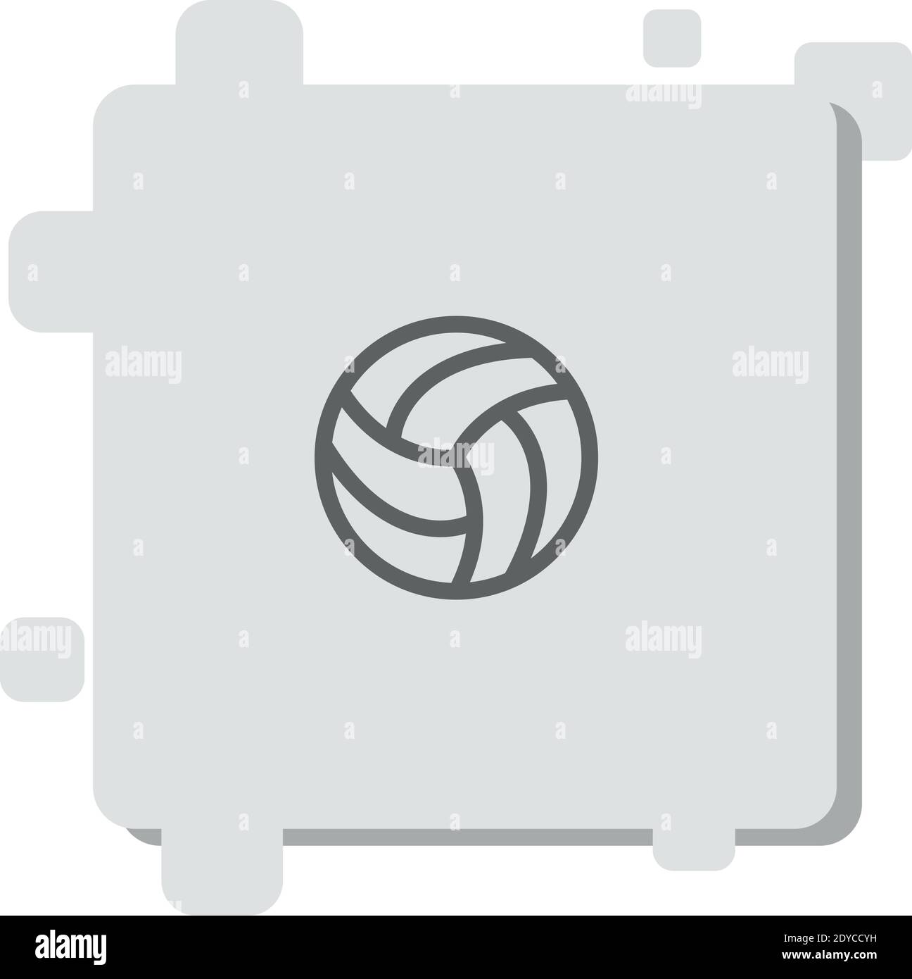 volleyball vector icon modern simple vector illustration Stock Vector ...