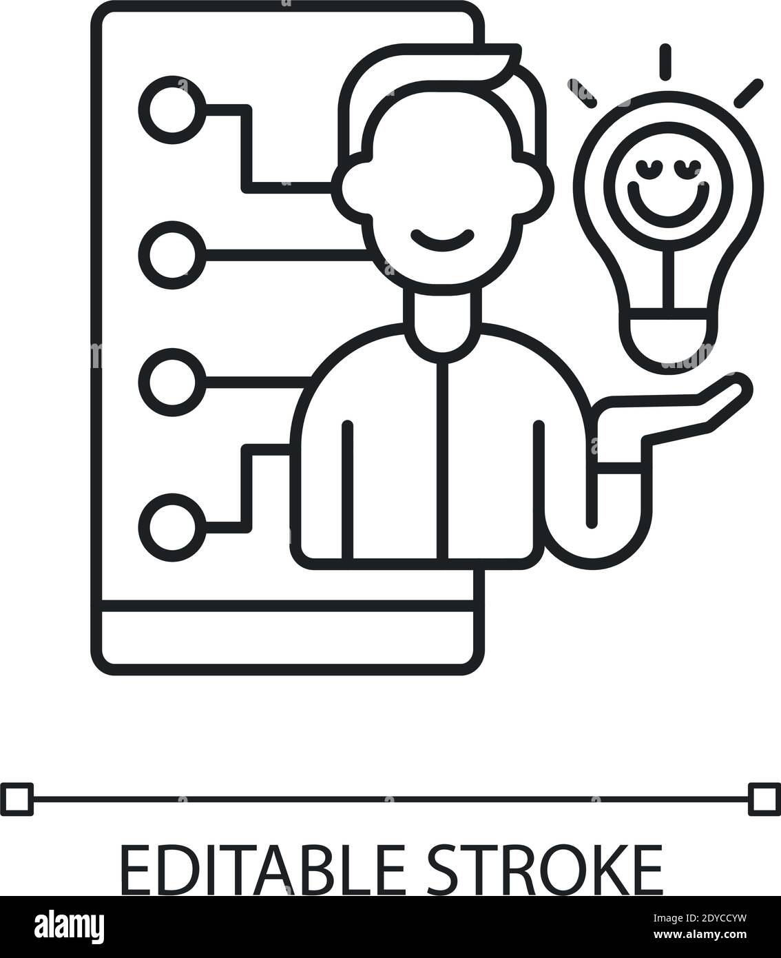 Emotional design linear icon Stock Vector Image & Art - Alamy
