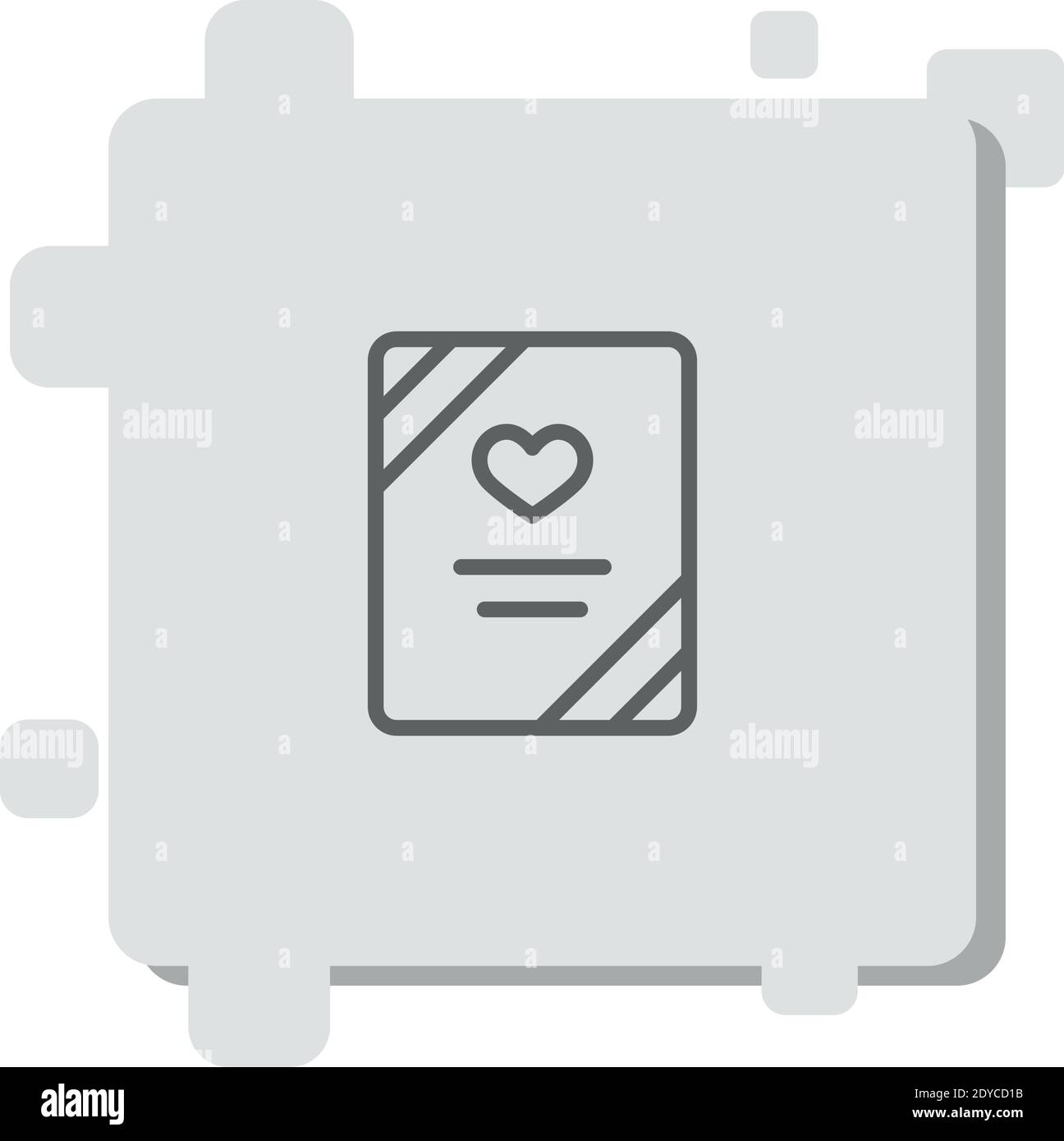 marriage certification vector icon modern simple vector illustration ...