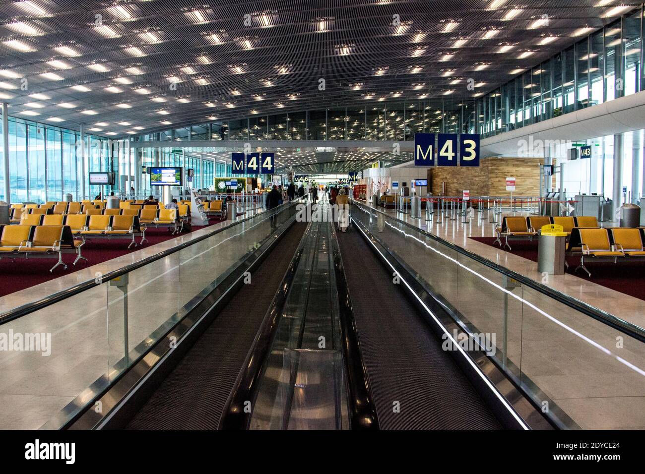 FRA - ROISSY CHARLES DE GAULLE AIRPORT. In the airport terminal Roissy ...