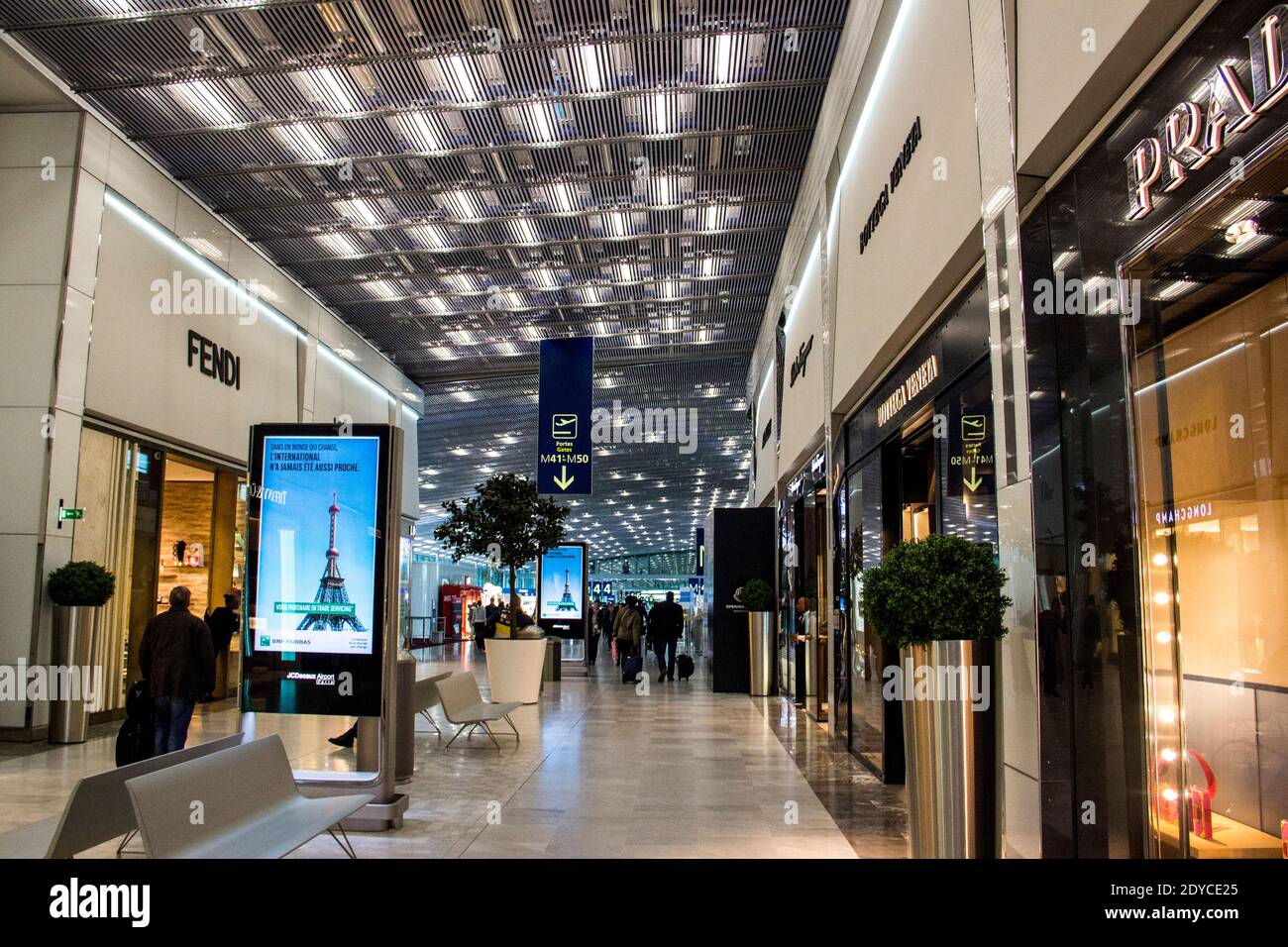 FRA - ROISSY CHARLES DE GAULLE AIRPORT. In the airport terminal Roissy ...